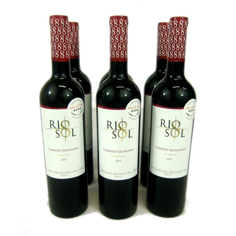Caixa de Vinhos Rio Sol Cabernet Sauvignon 2019 - Rio Sol - Sabor da Fonte